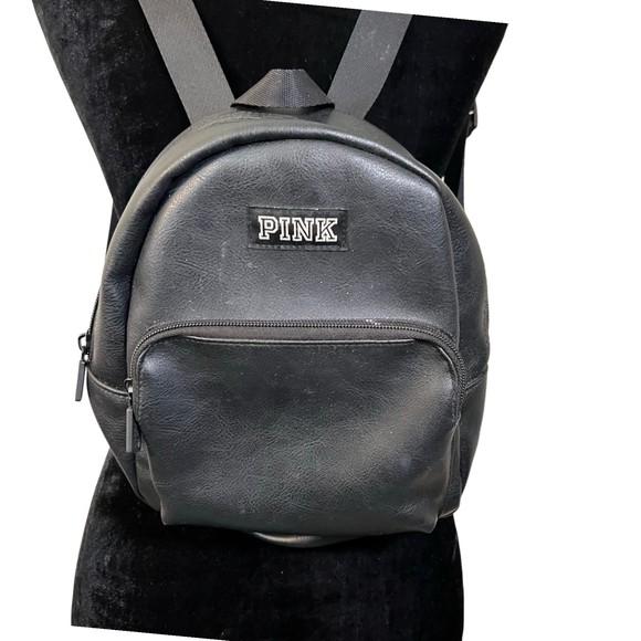 Victoria's Secret | Bags | Victorias Secret Pink Mini Black Backpack ...